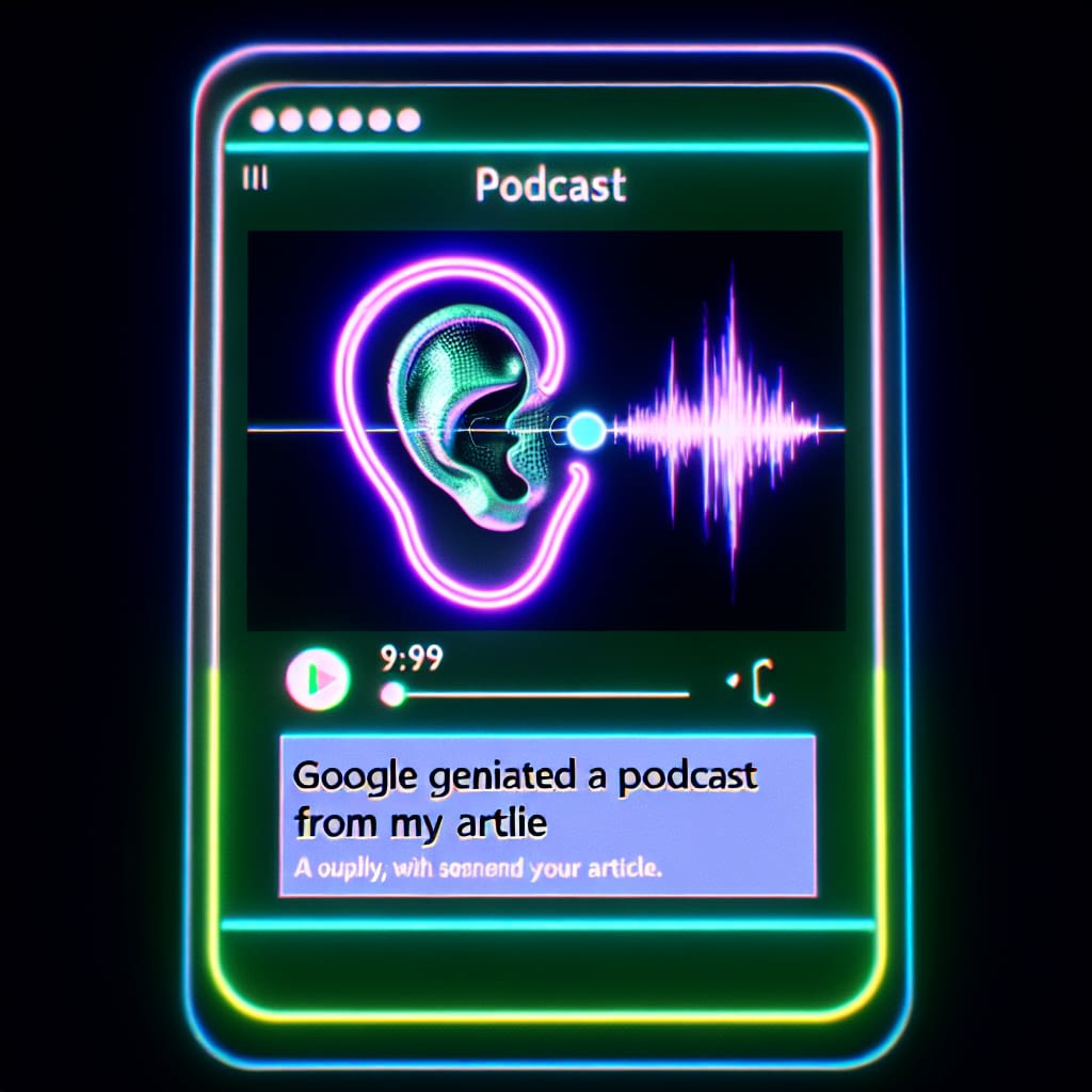 Google AI generated podcast turns articles into near-perfect speech ...