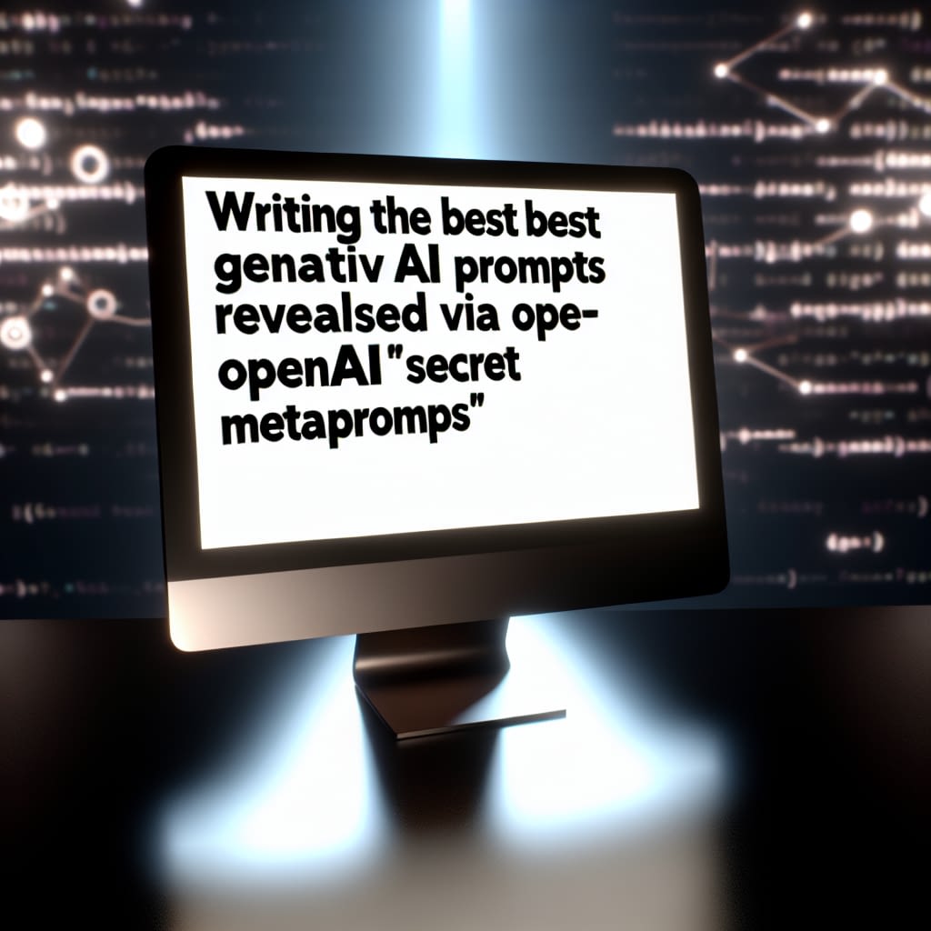 Mastering Generative AI Prompts: How OpenAI's Meta-Prompts Improve AI ...