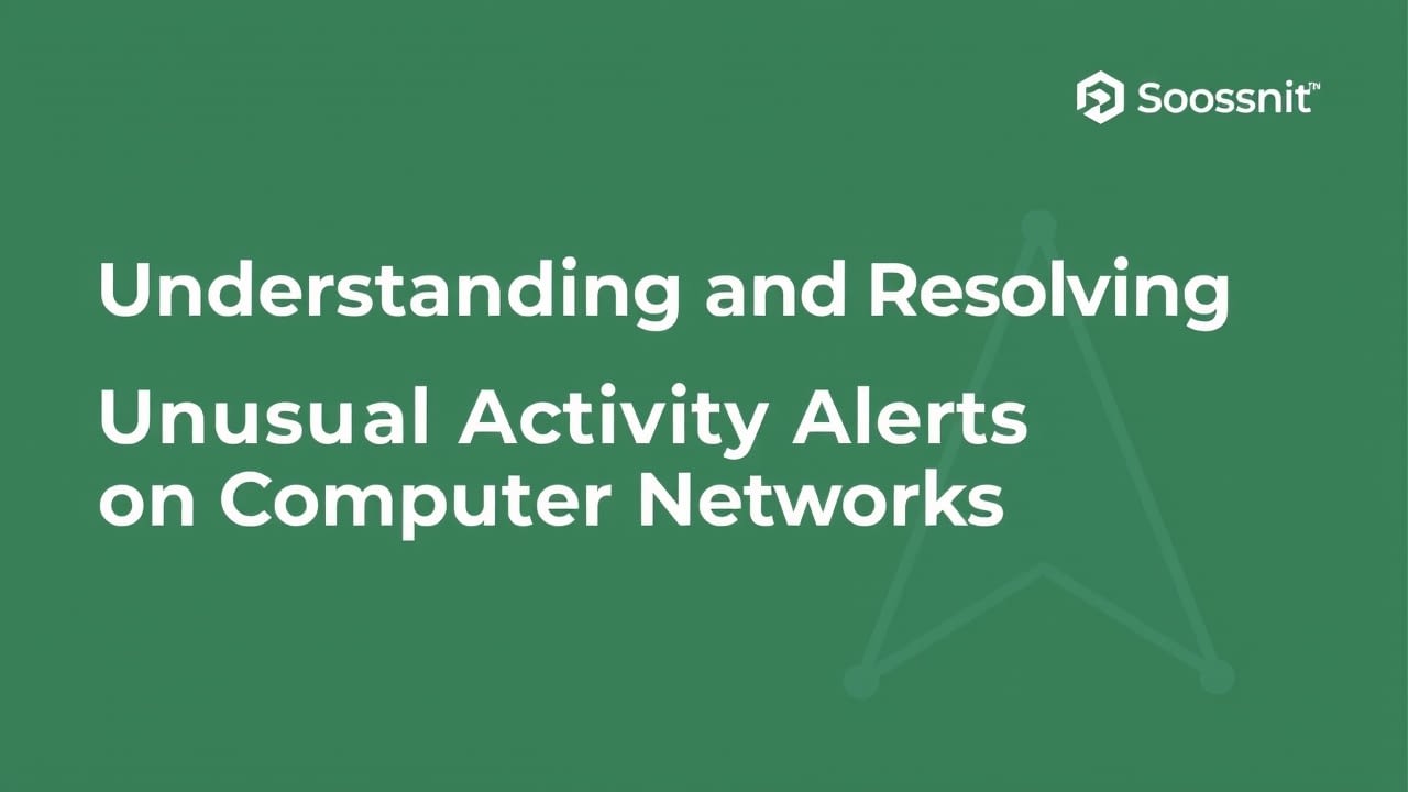 Understanding and Resolving Unusual Activity Alerts on Computer ...