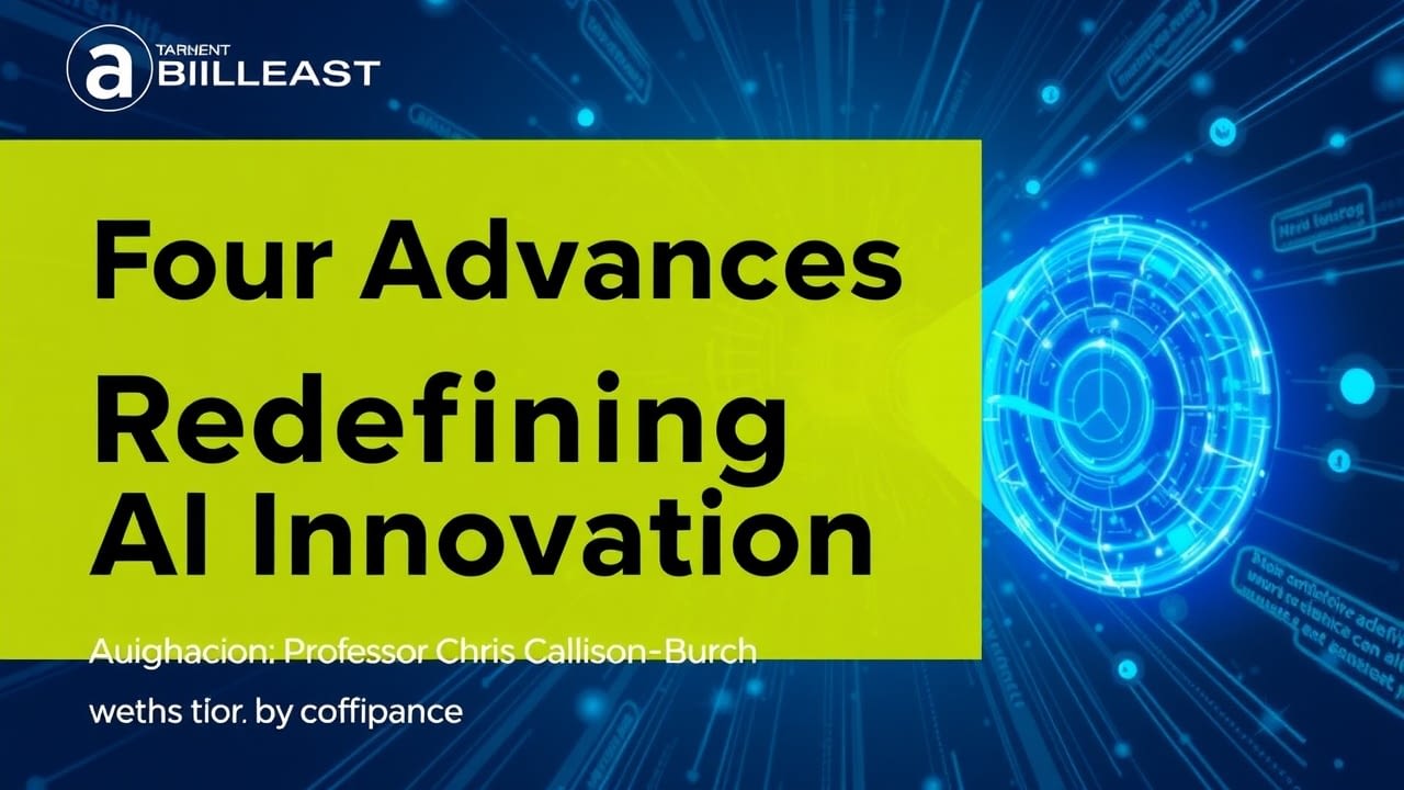 Four Advances Redefining AI Innovation — Insights from Professor Chris ...