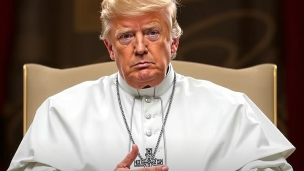 Trump's AI image of himself as pope draws criticism ahead of conclave ...