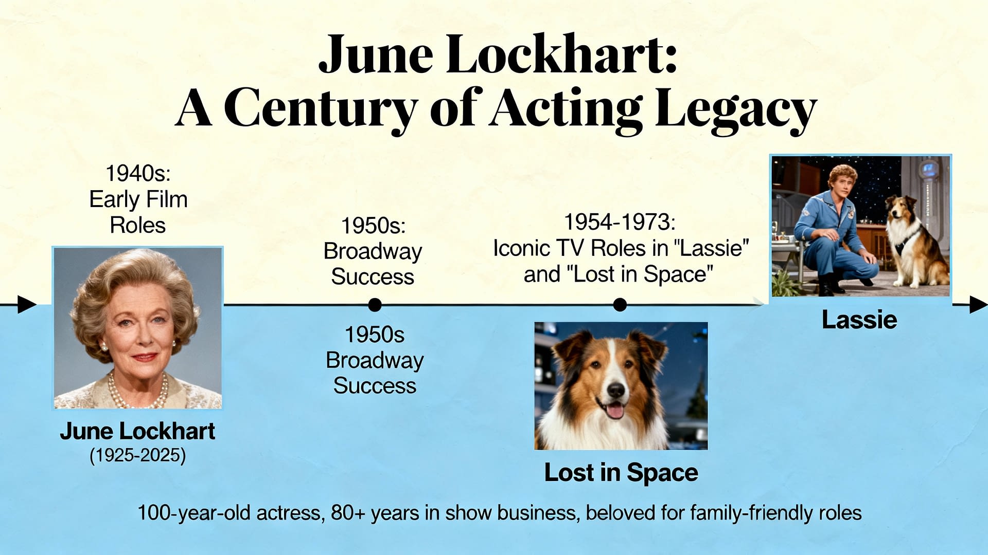 'Lassie' and 'Lost in Space' actress June Lockhart dies at 100. See her ...