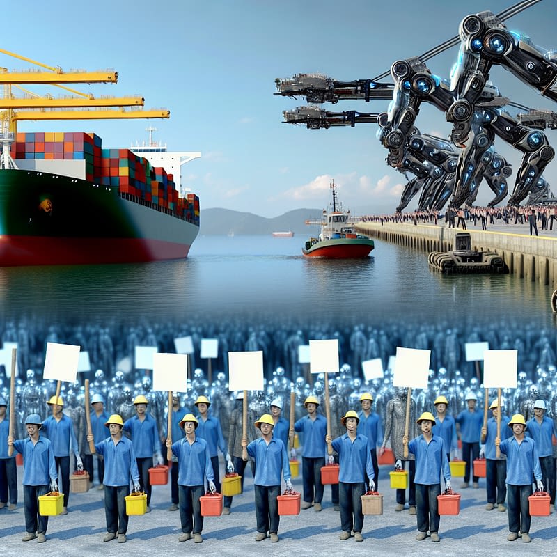 **Longshoremen's Battle Against Automation and AI in Global Shipping ...