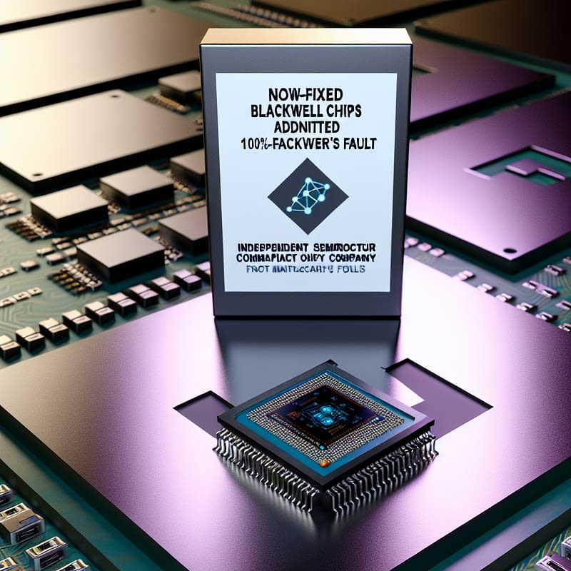 Nvidia takes responsibility for AI chip design flaw and ensures smooth ...