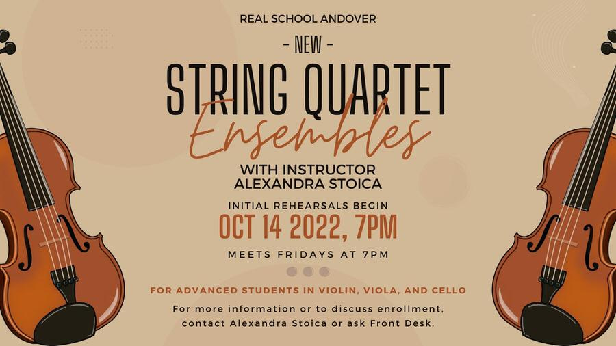 String Quartet Ensemble - The Real School of Music