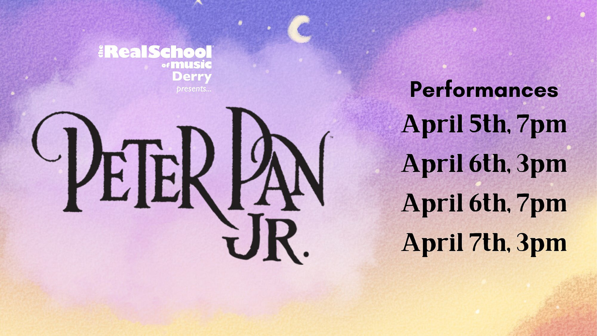 Peter Pan JR Performances - The Real School of Music